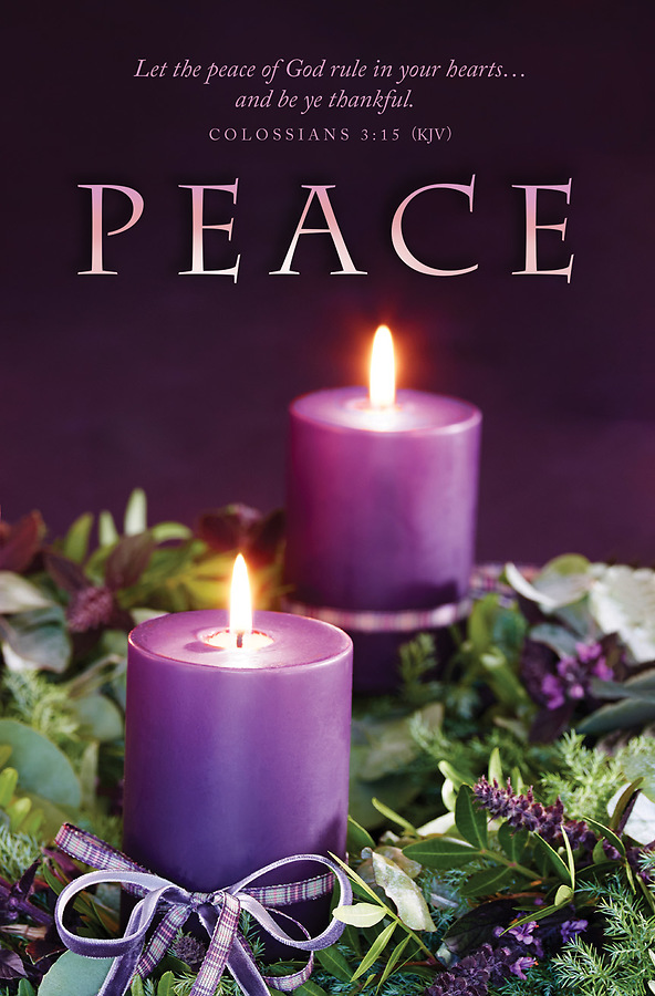 Peace Let the Peace of God Advent Bulletin - Pack