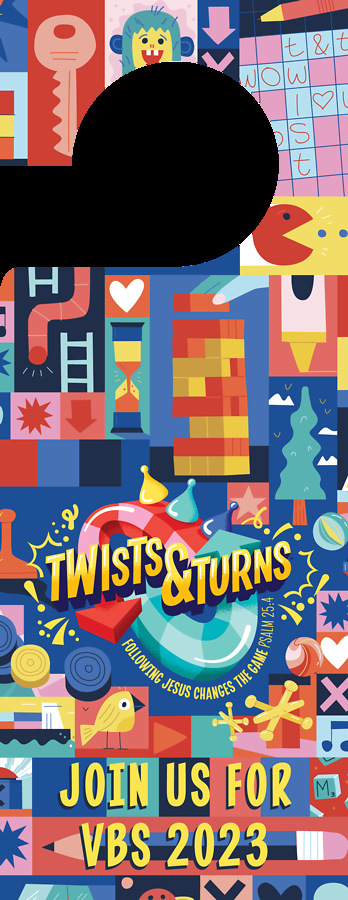 Vacation Bible School VBS 2023 Twists & Turns Door | Cokesbury